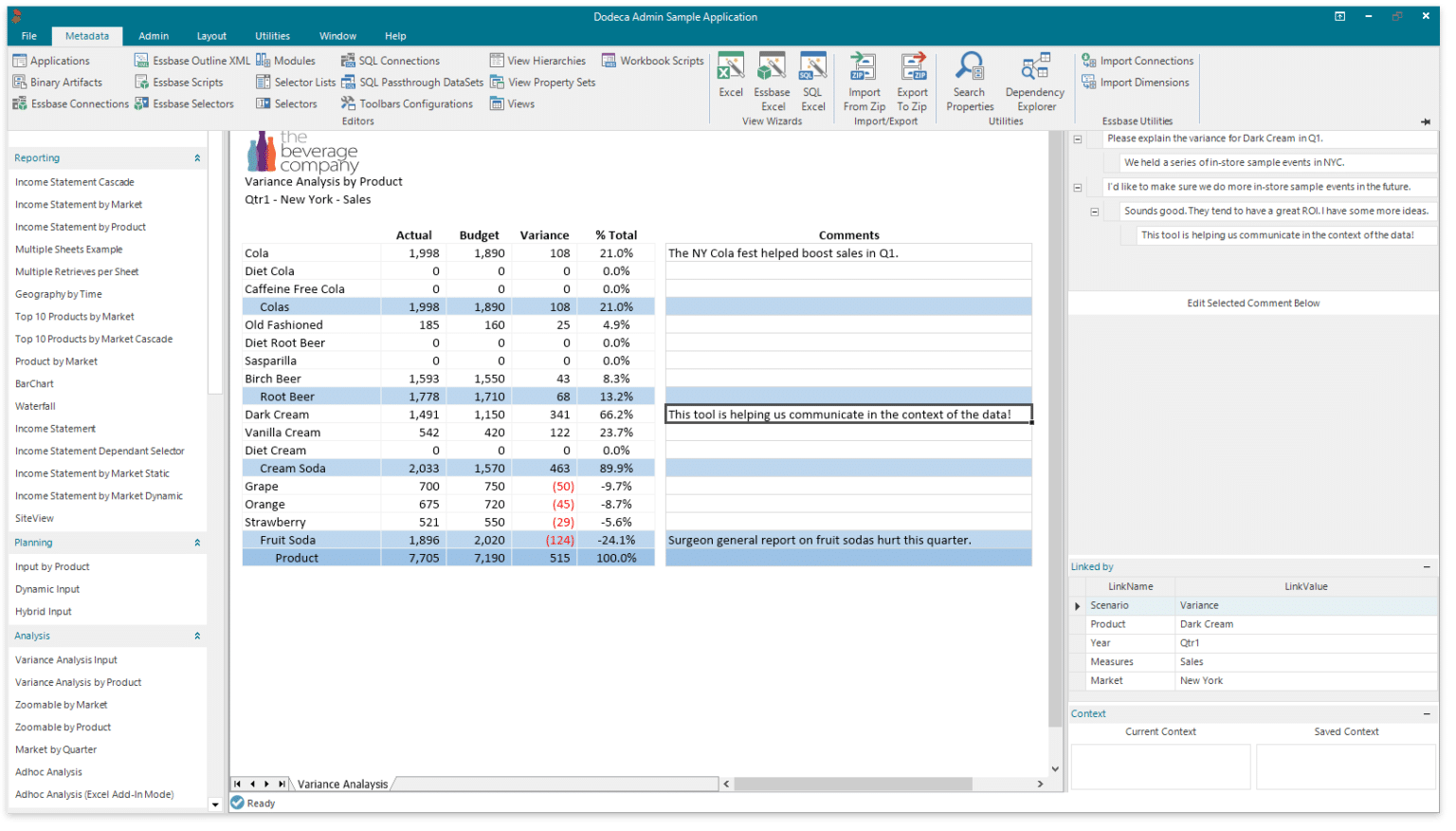 Dodeca: Build Oracle Essbase & SQL Reports | Applied OLAP